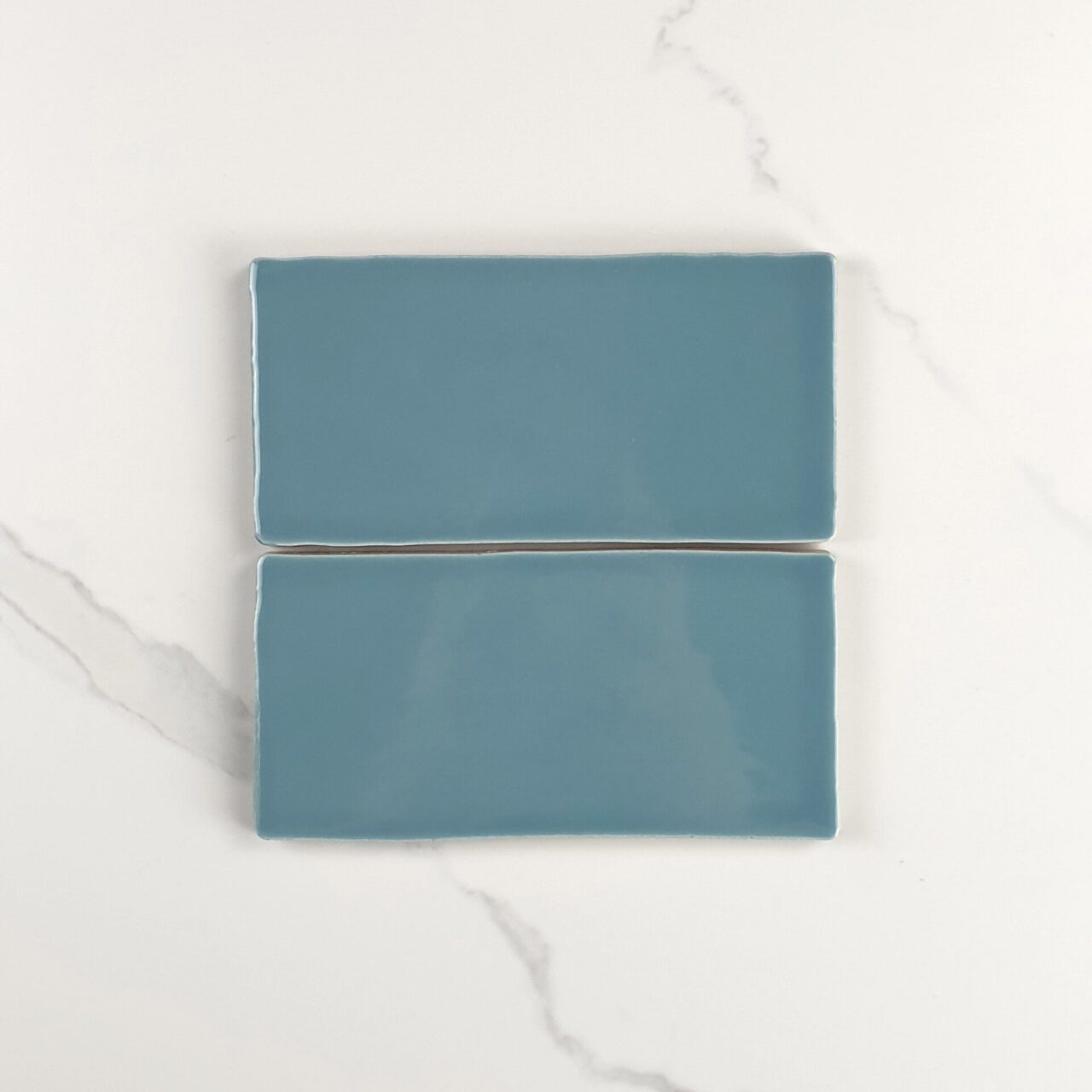 Subway Tile | Blue Lagoon Gloss Irregular Edge- Tile Warehouse