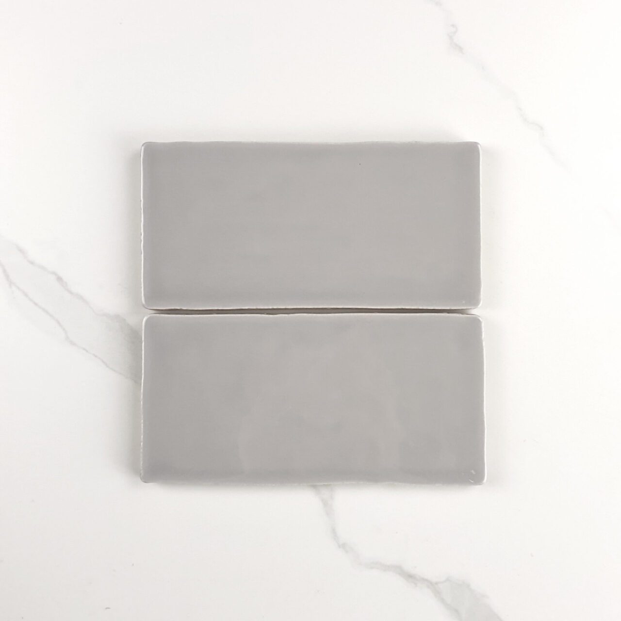 Subway Tile | Grey Gloss Irregular Edge- Tile Warehouse