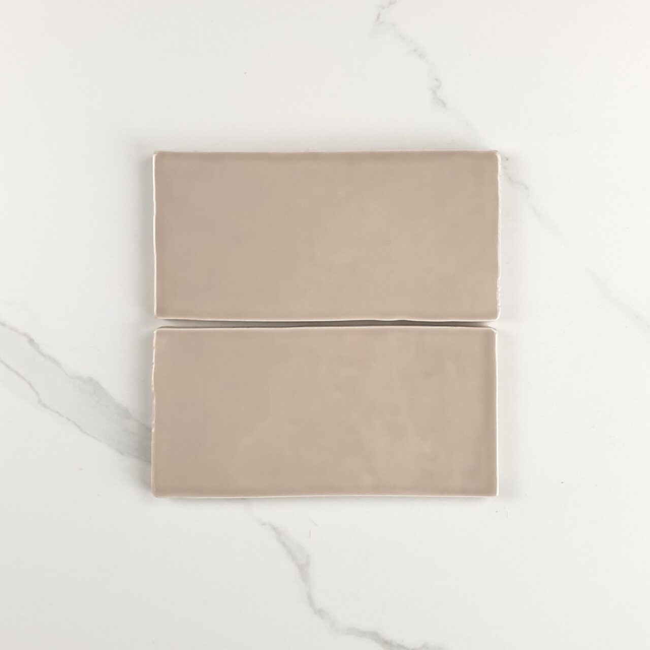 Subway Tile | Stone Taupe Gloss Irregular Edge- Tile Warehouse