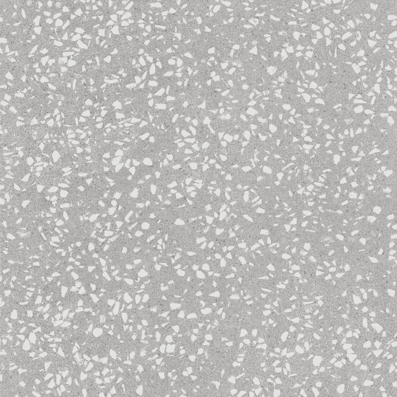 Vogue Light Grey Terrazzo Look Tile | 600mm x 600mm - Tile Warehouse