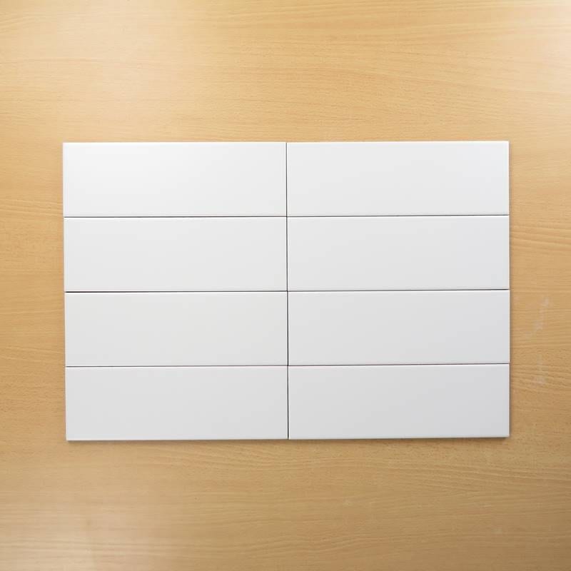 White Matt Subway Tile | 100mm x 300mm - Tile Warehouse
